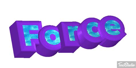 Force Word Animated  Logo Designs