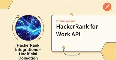 Hackerrank For Work Api Documentation Postman Api Network