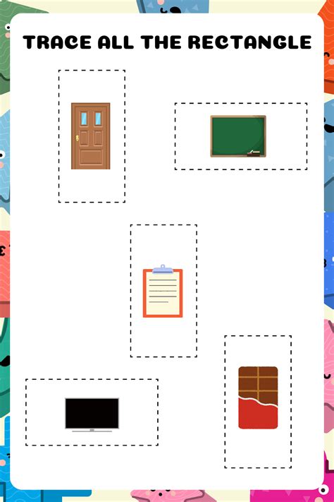 Rectangle Shape Worksheets For Preschool
