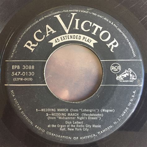 Dick Leibert Wedding Music 1952 Vinyl Discogs