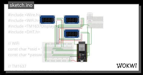 Tm1637 Clock Wokwi Esp32 Stm32 Arduino Simulator