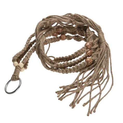 Винтажная Подвеска для растений из макраме корзина для цветов держатель для цветочного горшка