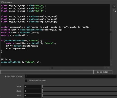 Question About Quaternion Rotation Scripting Odforum