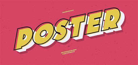 벡터 포스터 글꼴 3d 굵은 스타일 3차원 형태에 대한 스톡 벡터 아트 및 기타 이미지 3차원 형태 개체 그룹 교육 Istock