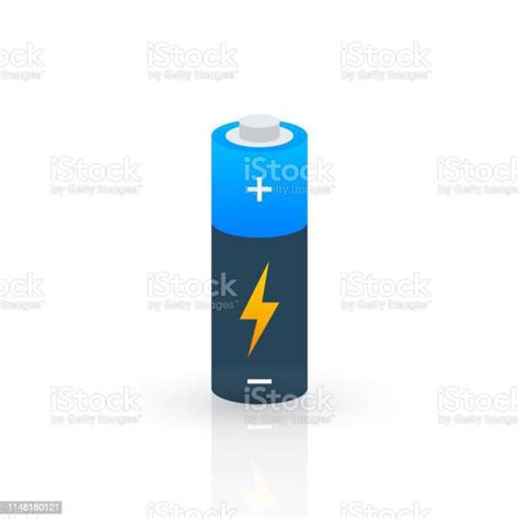 다른 크기의 알칼리 건전지 현실적인 스타일 세트 벡터 스톡 일러스트 배터리 전원에 대한 스톡 벡터 아트 및 기타 이미지