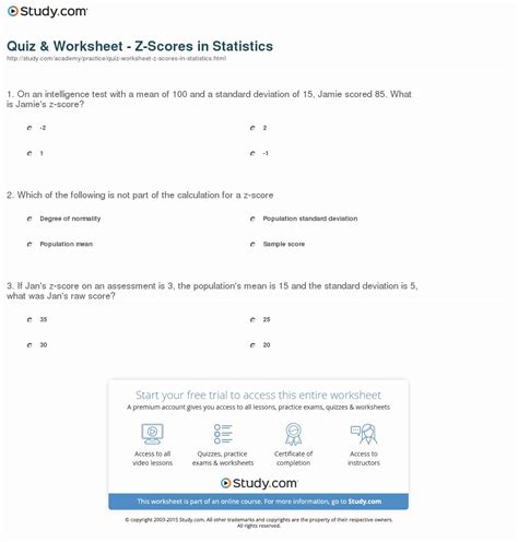 Standard Deviation Worksheet With Answers Chessmuseum Template Library