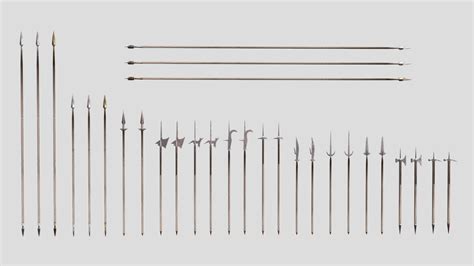 Ancient And Medieval Polearms 3d Model By Tyorex 7c323ee Sketchfab