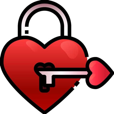 Heart Lock Clip Art 50852271 Vector Art At Vecteezy