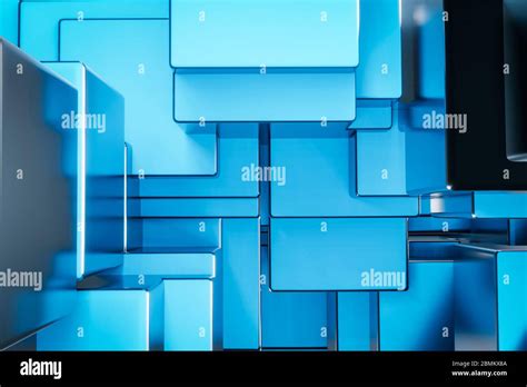 Abstract Cube Particle Background Construction Block Technology Computer Graphic Background3d