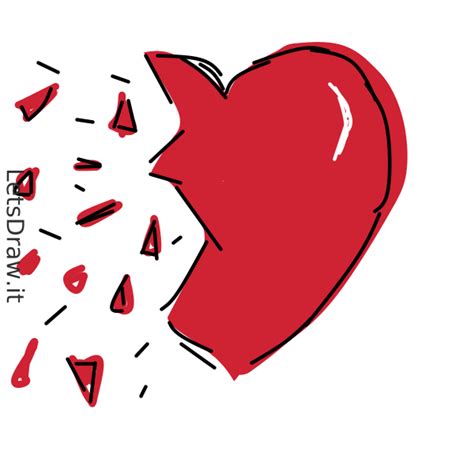 How To Draw Broken Heart Learn To Draw From Other Letsdrawit Players