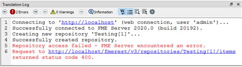 Known Issue Cannot Access A Repository With Square Brackets Fme