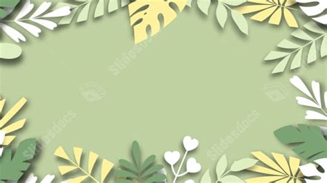 Best Turtle Leaf Powerpoint Background For Presentation