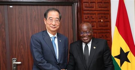 아프리카 순방 한총리 만난 가나 대통령 한국 16강 진출 축하