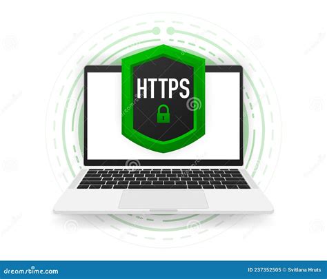 And Protocols Safe Web Surfing And Data Encryption Computer Banner Vector