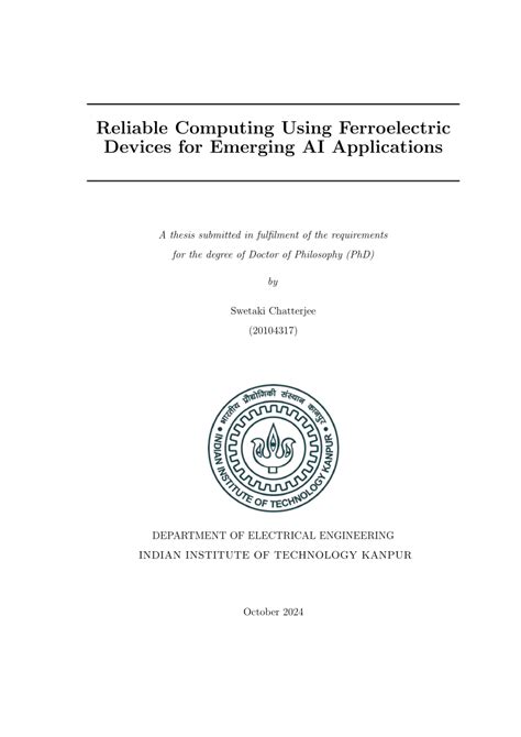 Pdf Reliable Computing Using Ferroelectric Devices For Emerging Ai