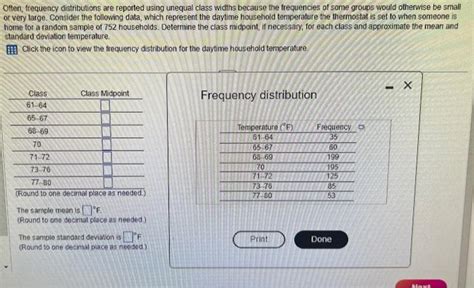 Solved Often Frequency Distributions Are Reported Using