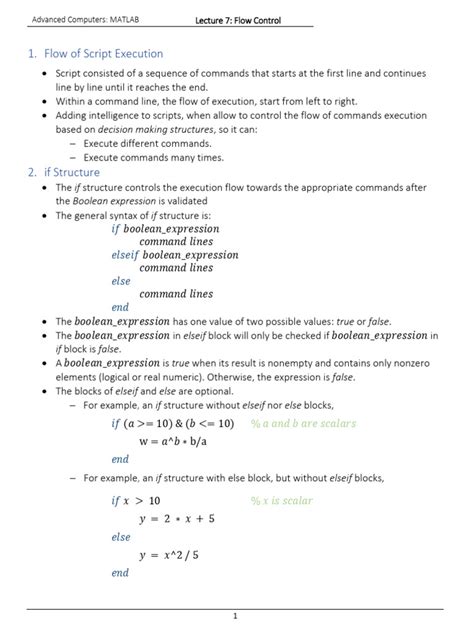 Lecture 7 Flow Control Pdf Control Flow Applied Mathematics