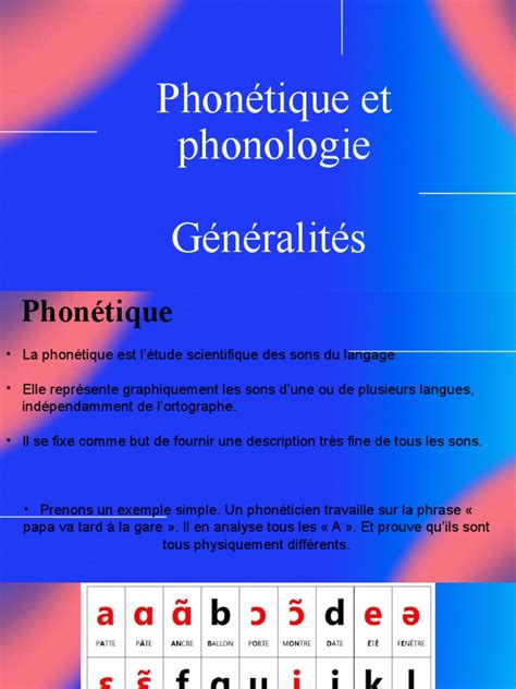 Phonétique Et Phonologie Du Français Pdf Phonétique Phonologie