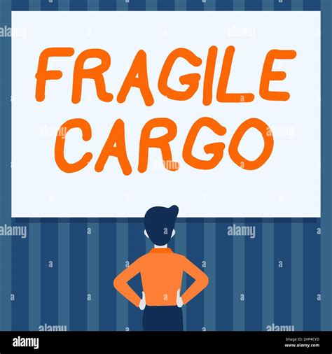 Text Sign Showing Fragile Cargo Business Idea Breakable Handle With Care Bubble Wrap Glass