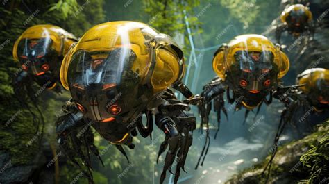 Premium Ai Image Swarm Robotics Advanced Technology Innovative Multi