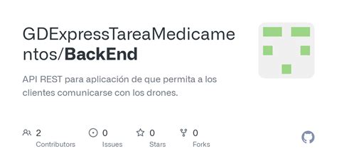 github gdexpresstareamedicamentos backend api rest para aplicación