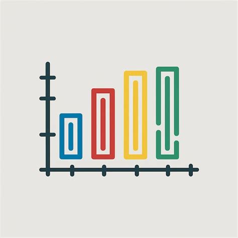 Vertical Bar Chart With Five Bars Of Different Heights Premium Ai