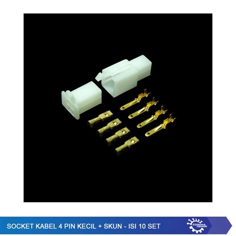 Jual Socket Kabel 4 Pin Kecil Set Skun Shopee Indonesia