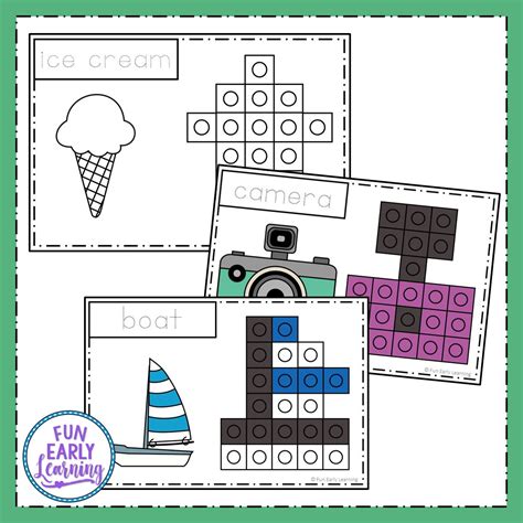 Snap Cube Summer Hands On Math Activity For Patterns And Writing