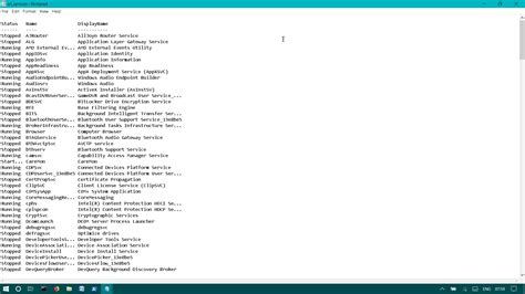 Save List Of Services To A File Using Powershell In Windows 10
