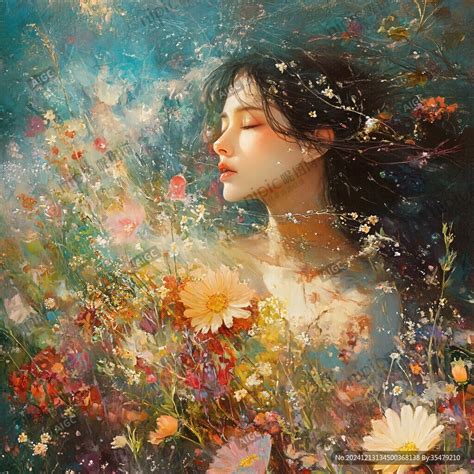 Ai创作图写实唯美插画 插画梦幻女孩 唯美意境少女插画 梦幻少女插画 仙气女孩插画 梦幻女孩插画 创意唯美女孩 意境人物插画 唯美花下少女 花丛中少女 优美意境画 唯美意境画 数字油画插画设计