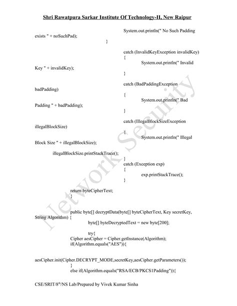 Network Security Lab Manual Doc