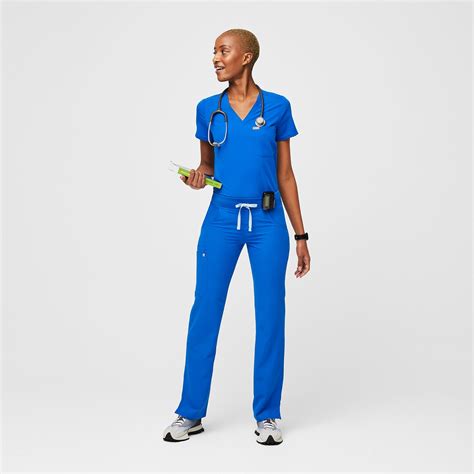 Womens Royal Blue Scrubs Figs