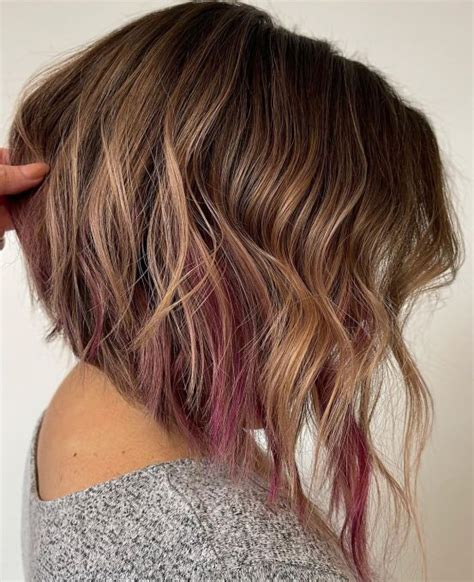 Peekaboo Highlights For Short Fine Hair