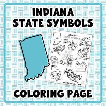 Indiana Coloring Page Printable 2025