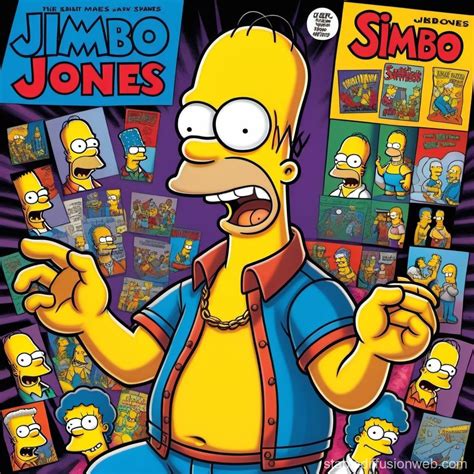 The Character Jimbo Jones From The Animated Series The Simpsons As A