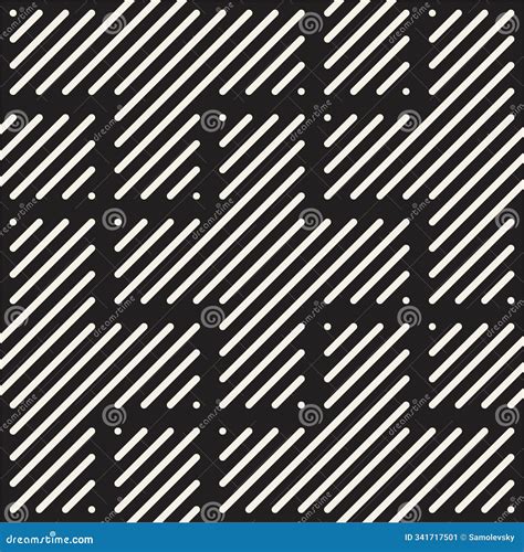 Vector Seamless Pattern Repeating Abstract Background Black And White