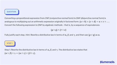 ⏩solvedconverting A Propositional Expression From Cnf Conjunctive