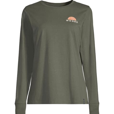 Woods Womens Cayley Scenery Long Sleeve T Shirt Sportchek