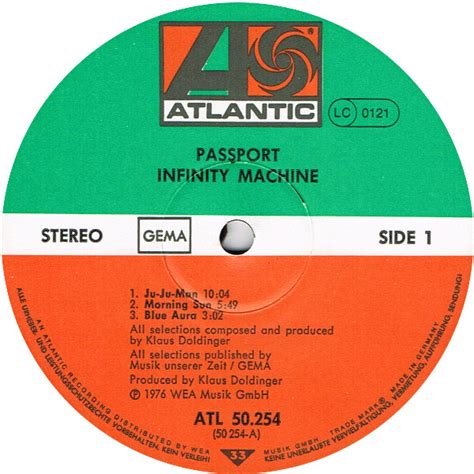 Passport Infinity Machine Vinilinių Plokštelių Parduotuvė