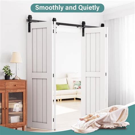 Ensemble De Porte Coulissante Pliable 200 Cm Avec Rail Pour Portes