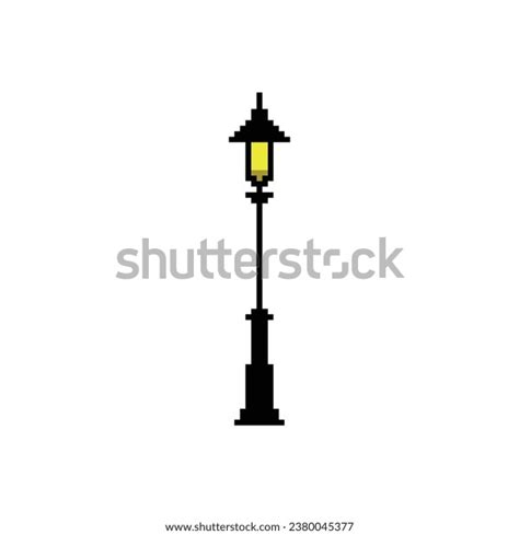 This Street Lamp Icon Pixel Art Stock Vector Royalty Free 2380045377
