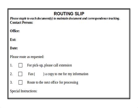 Exit Slip Template