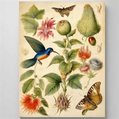 Flora Fauna Etsy