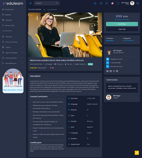 Education Lms Dashboard Bootstrap 5 Admin Template