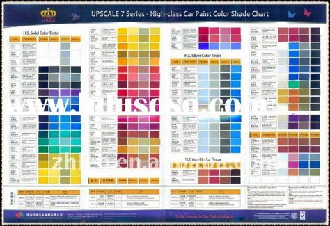 Nason Color Chart