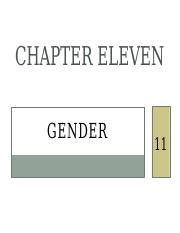 Unit 9 Ch 11 CHAPTER ELEVEN GENDER 11 MALCOLM AND MARIA Is The Difference Due To Sex Or Other