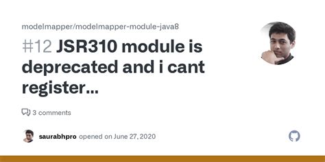 Jsr310 Module Is Deprecated And I Cant Register Javatimemodule · Issue 12 · Modelmapper