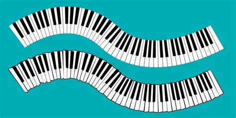 Piano Keyboard Curve Vectors And Illustrations For Free Download