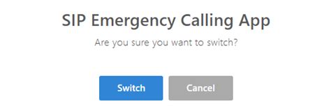 Enabling Sip App Emergency Calling Mode