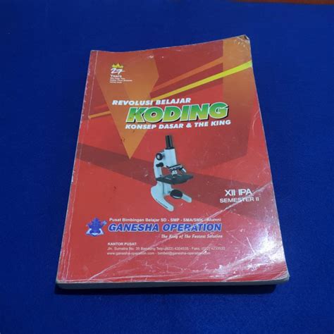 Jual Buku Revolusi Belajar Koding Xii Ipa Semester Ii Shopee Indonesia